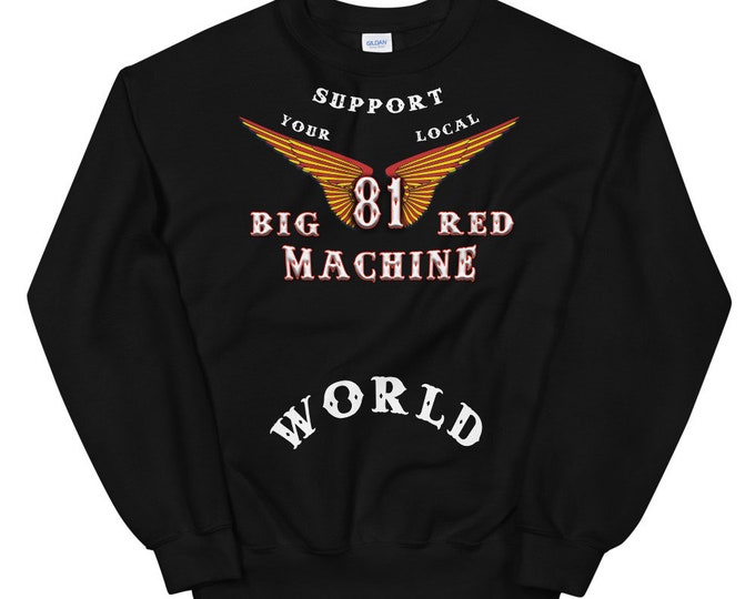 01 Hells Angels Anniversary Support81 Sweater Big Red Machine - Etsy