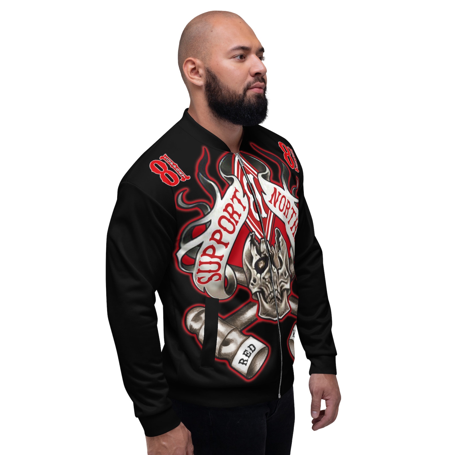 01 Hells Angels Support81 Northside Bomber Jacket - Etsy