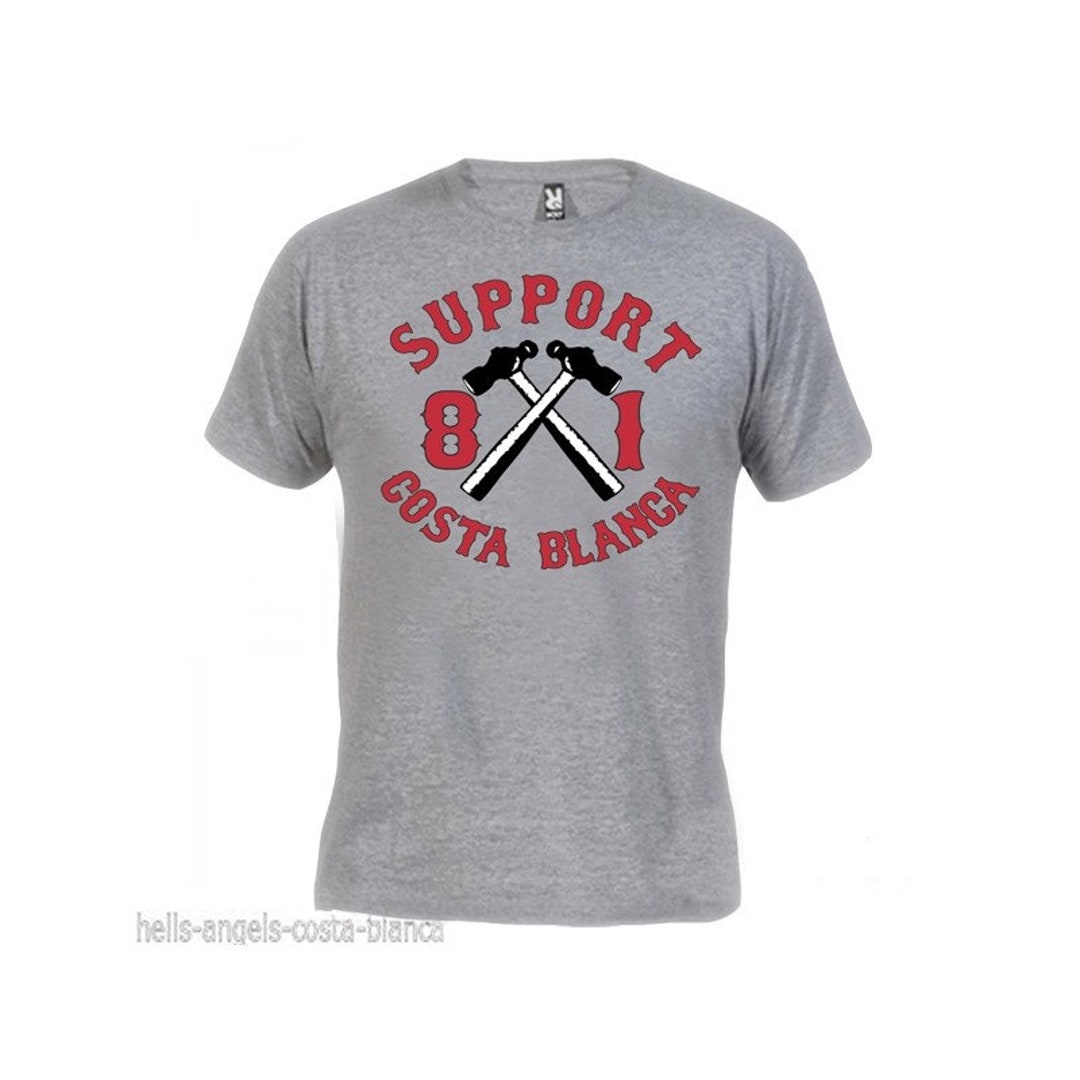 Hells Angels Hammer Gray T-shirt Support81 Big Red Machine 1% - Etsy