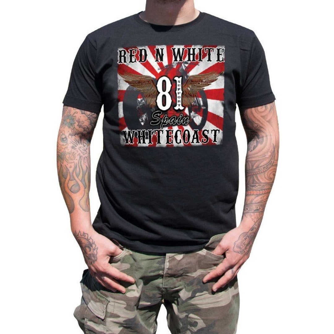 Hells Angels Whitecoast Big Red Machine Support81 T-shirt - Etsy