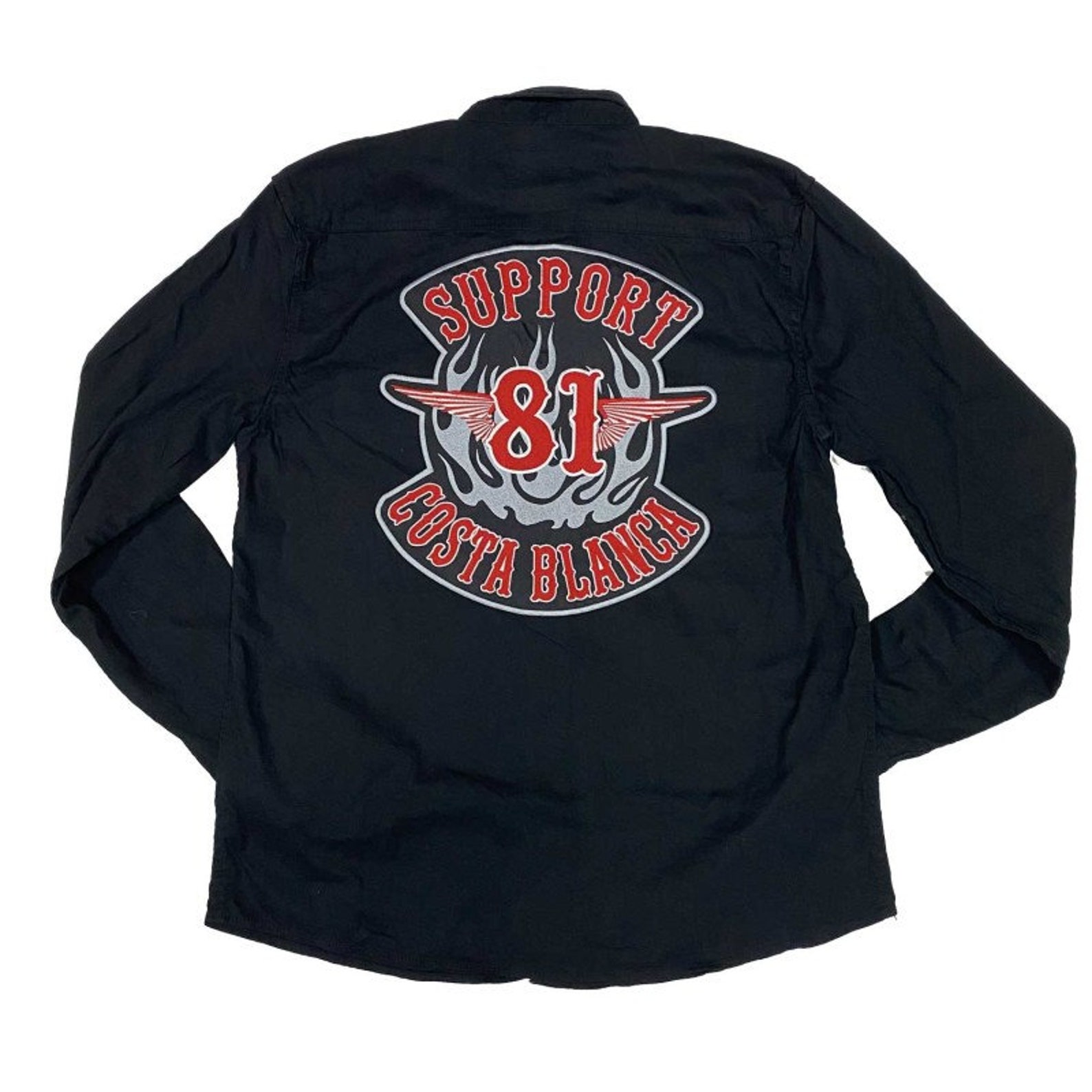 Hells Angels Support81 Work Shirt Flanell Big Red Machine Patch - Etsy