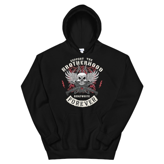 01 Hells Angels Support81 Brotherhood Hoodie Big Red Machine | Etsy