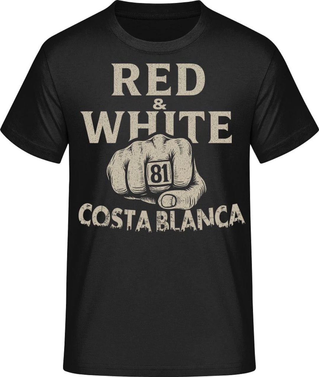 Hells Angels Red&white Black T-shirt Support81 Big Red Machine - Etsy