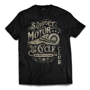 Hells Angels Support 81 Big Red Machine Retro T-shirt - Etsy