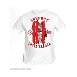 Hells Angels Support Eye White T-shirt Support81 Big Red Machine - Etsy