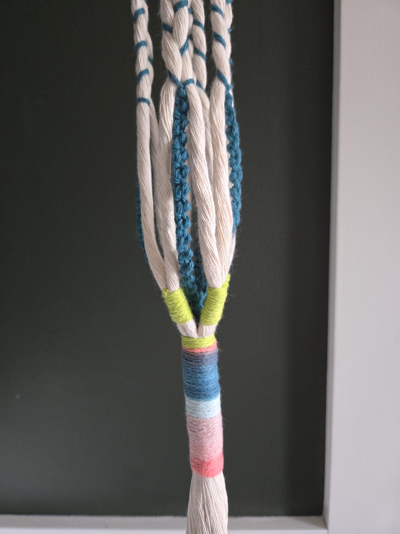 Hang in Joy– Artist-designed Woven Plant Hanger | One-of-a-kind Fiber ...