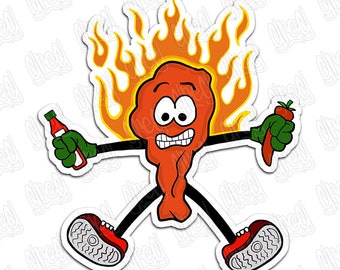 Buffalo Bills Chicken Wing Sticker - Etsy