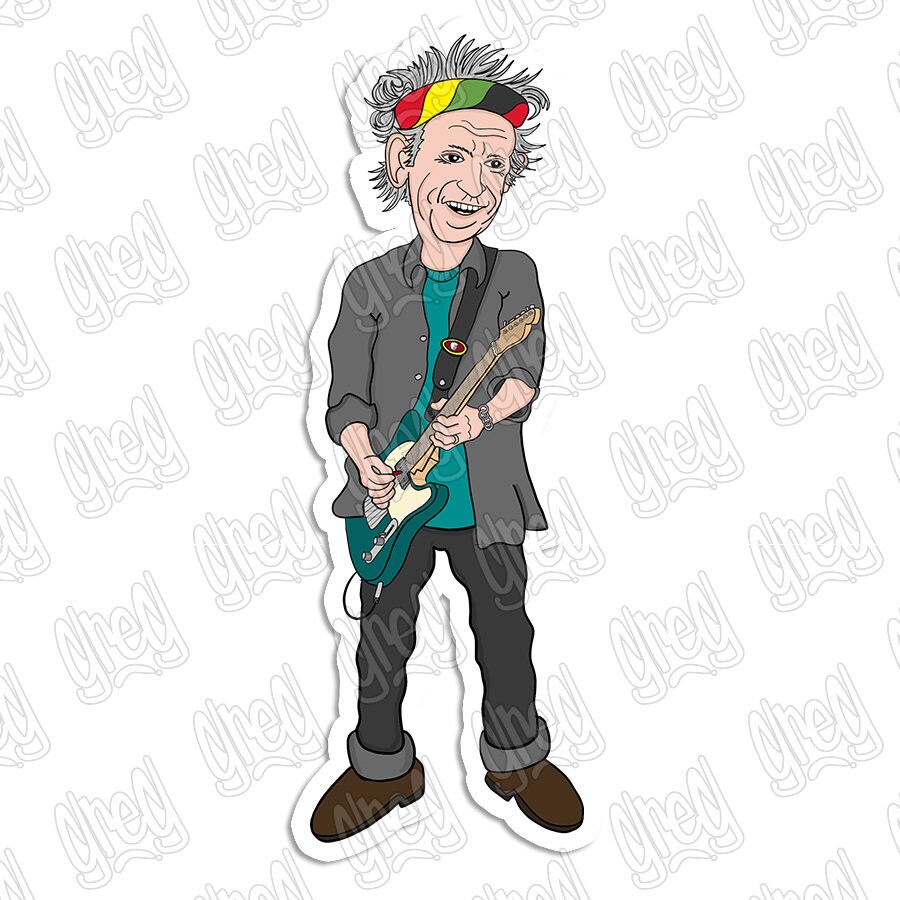 Keith Richards Sticker - Etsy
