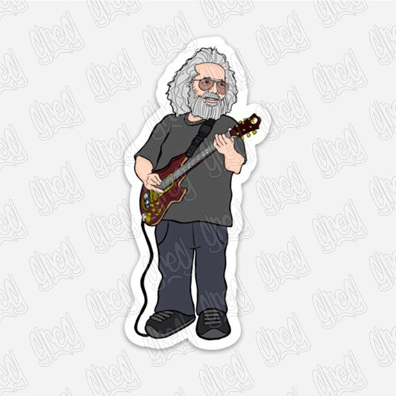 Jerry Garcia Sticker | Etsy