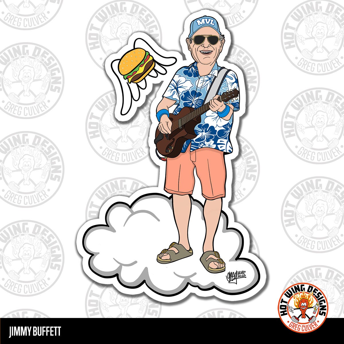 Jimmy Buffett Sticker - Etsy