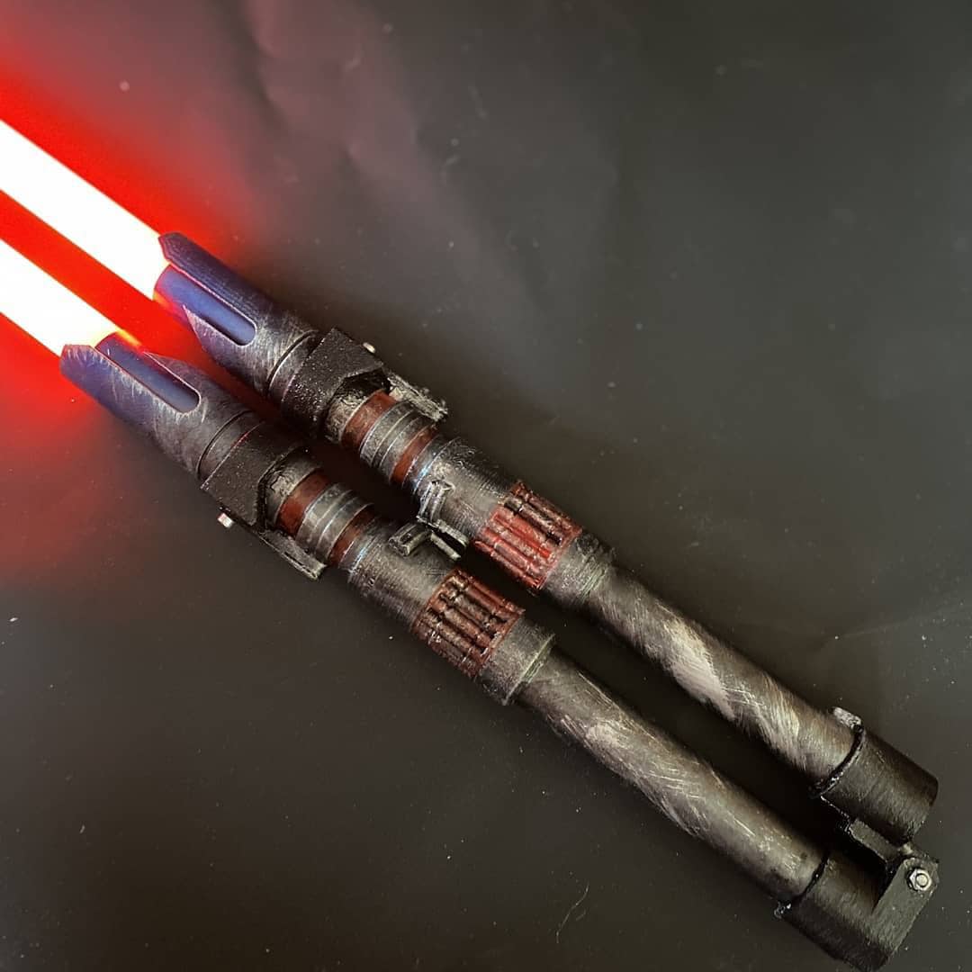 Dark Side Rey Darkness Custom Lightsaber Metal And Pla Hilt Etsy