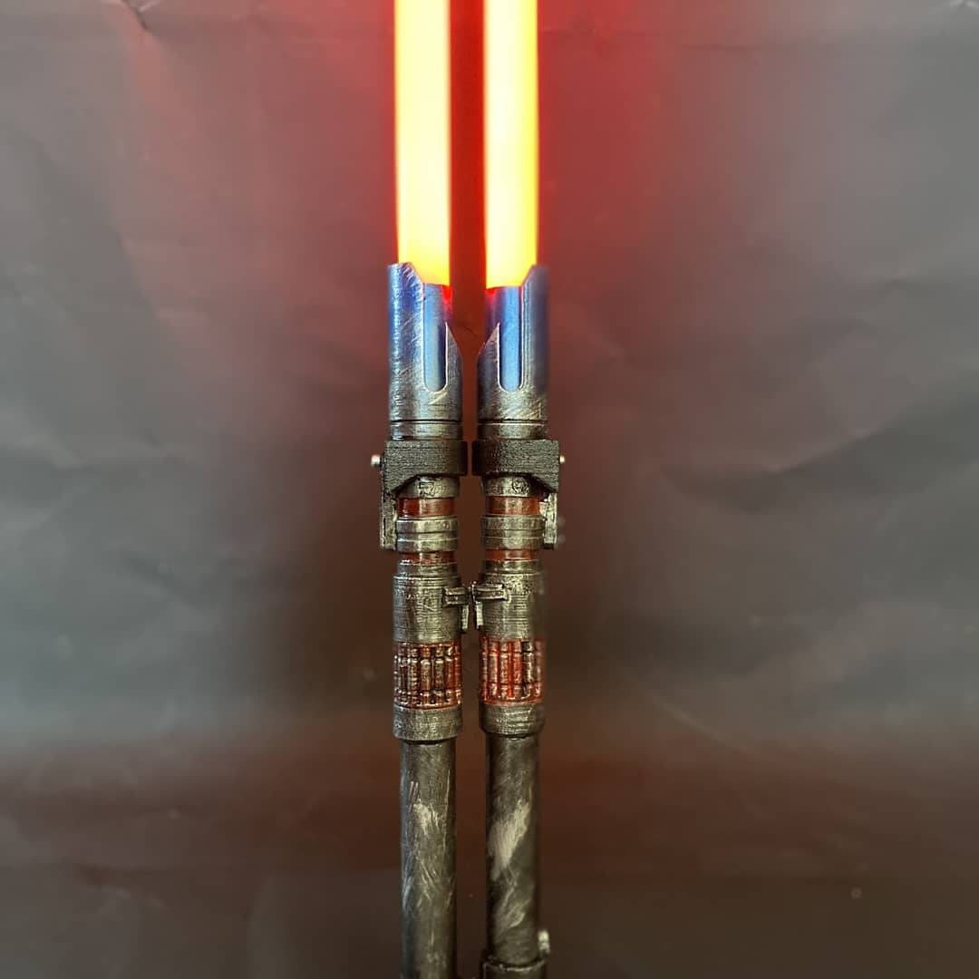 Dark Side Rey Darkness Custom Lightsaber Metal And Pla Hilt Etsy
