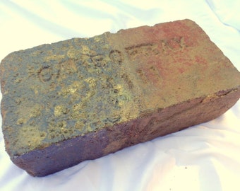 Antique Brick , Vintage Block , Carbofrax Brand , Reclaimed Material ...