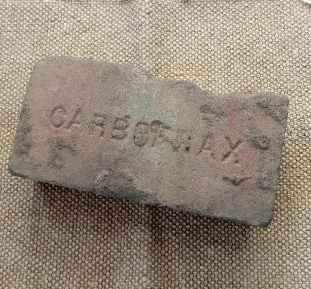 Antique Brick , Vintage Block , Carbofrax Brand , Reclaimed Material ...