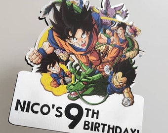 Dragon Ball GT Vegeta Super Saiyan Cake Topper Anime Action - Etsy