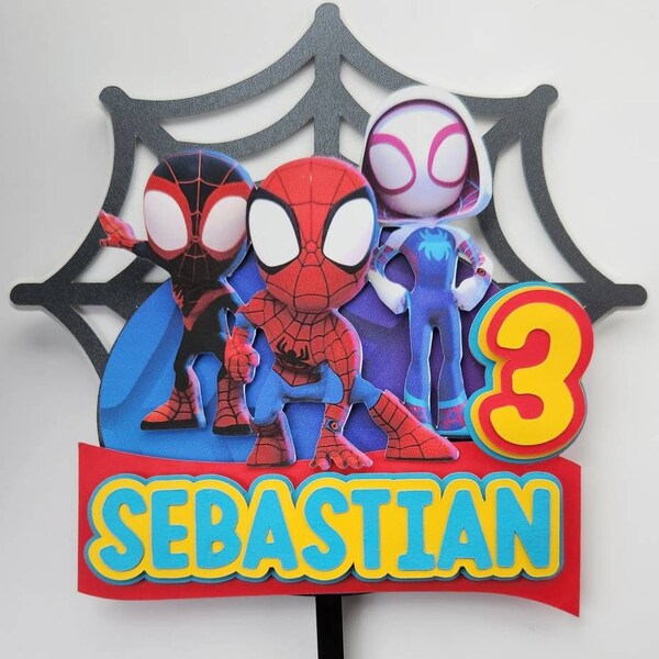 Spidey and His Amazing Friends Cake Topper - Etsy