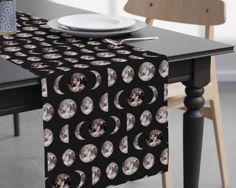 Moon Phases Table Runner, Celestialtable, Trendy Moon, Mystical Table ...