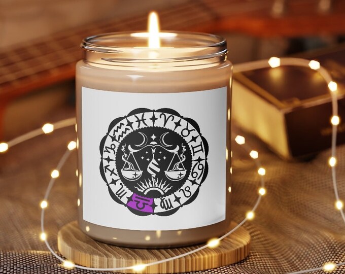 Libra Birthday Zodiac Astrology Star Sign Candle, Gifts, Tin, Coconut ...