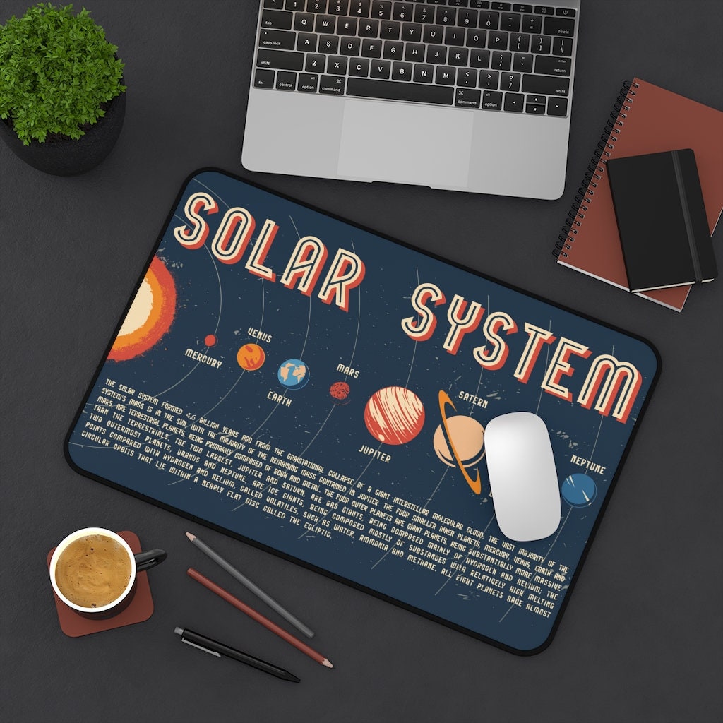 Solar System Desk Mat Astronomy Space Present - Etsy