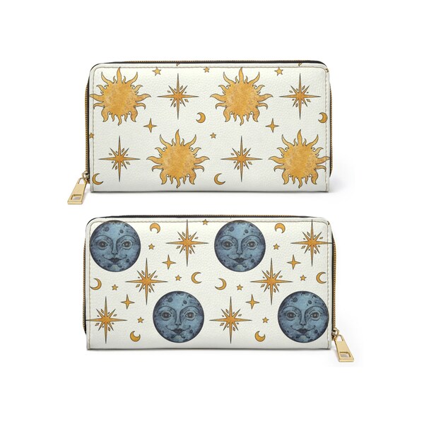 Moon Wallet - Etsy