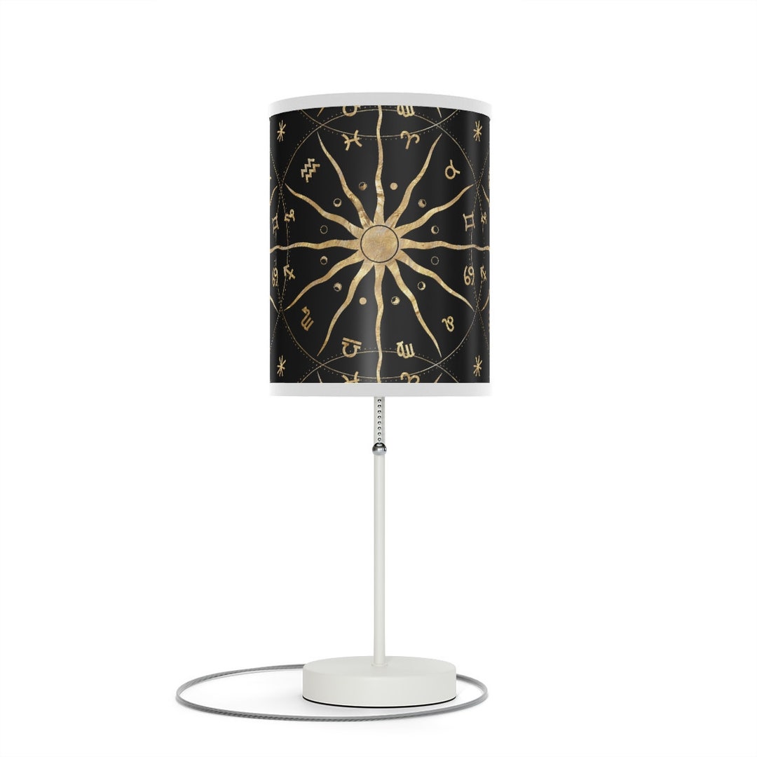 Celestial Solar Zodiac Lamp on a Stand, USCA Plug - Etsy