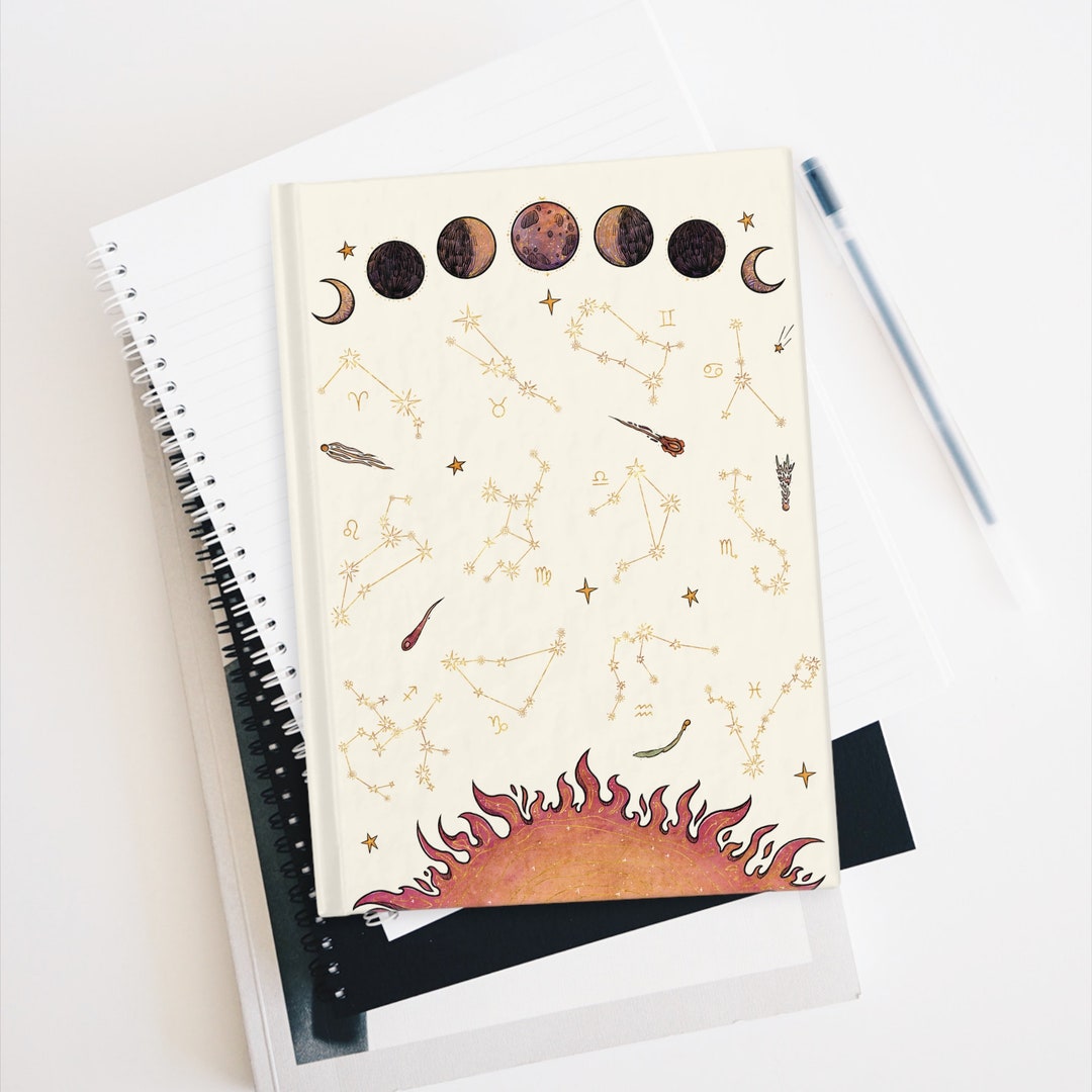 Celestial Zodiac Constellation Journal Blank - Etsy