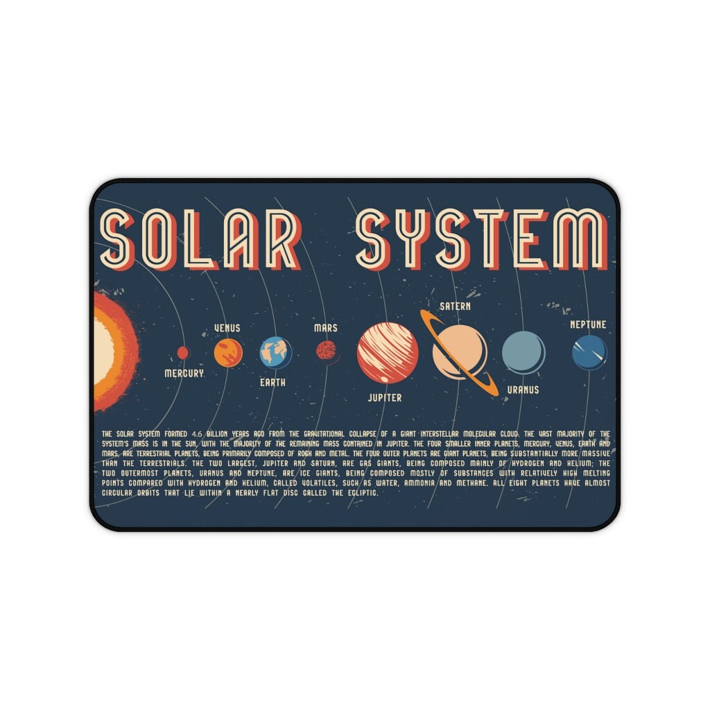 Solar System Desk Mat Astronomy Space Present - Etsy