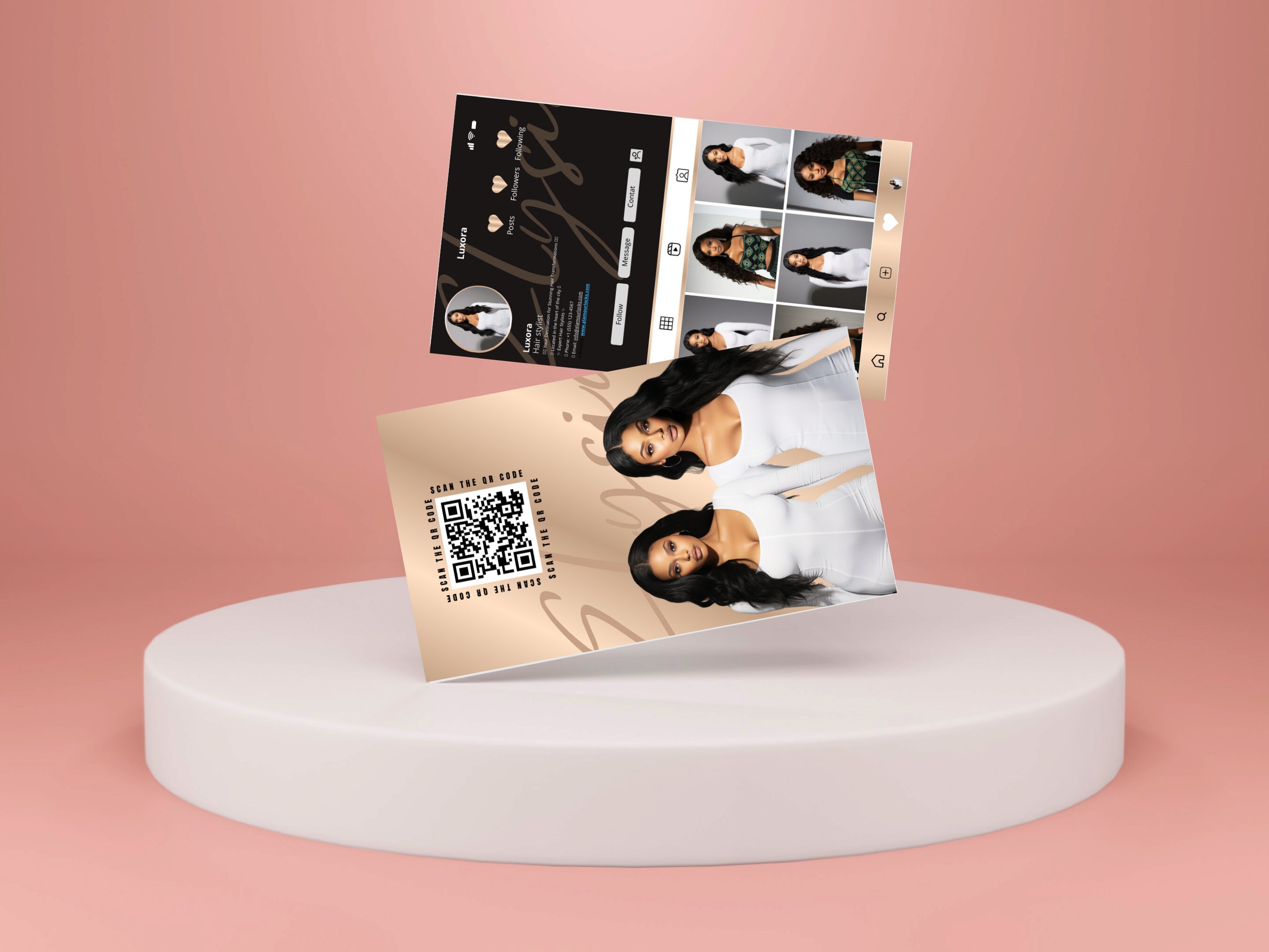 2023 Instagram Business Card | IG Business Card Template | Canva ...