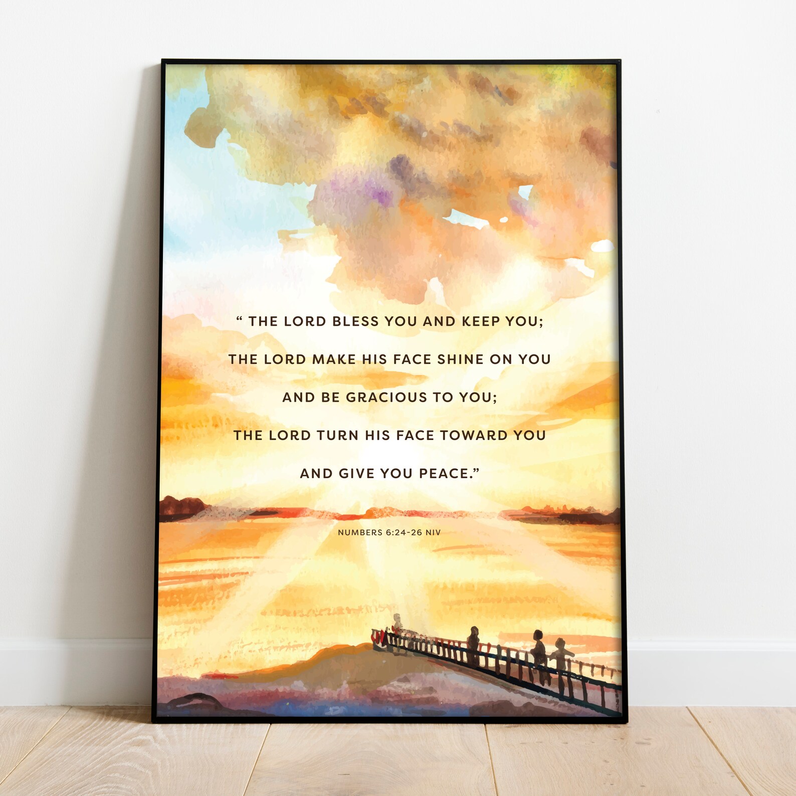 The Blessing / Numbers 6:24-26 NIV / Printable Art / Instant | Etsy
