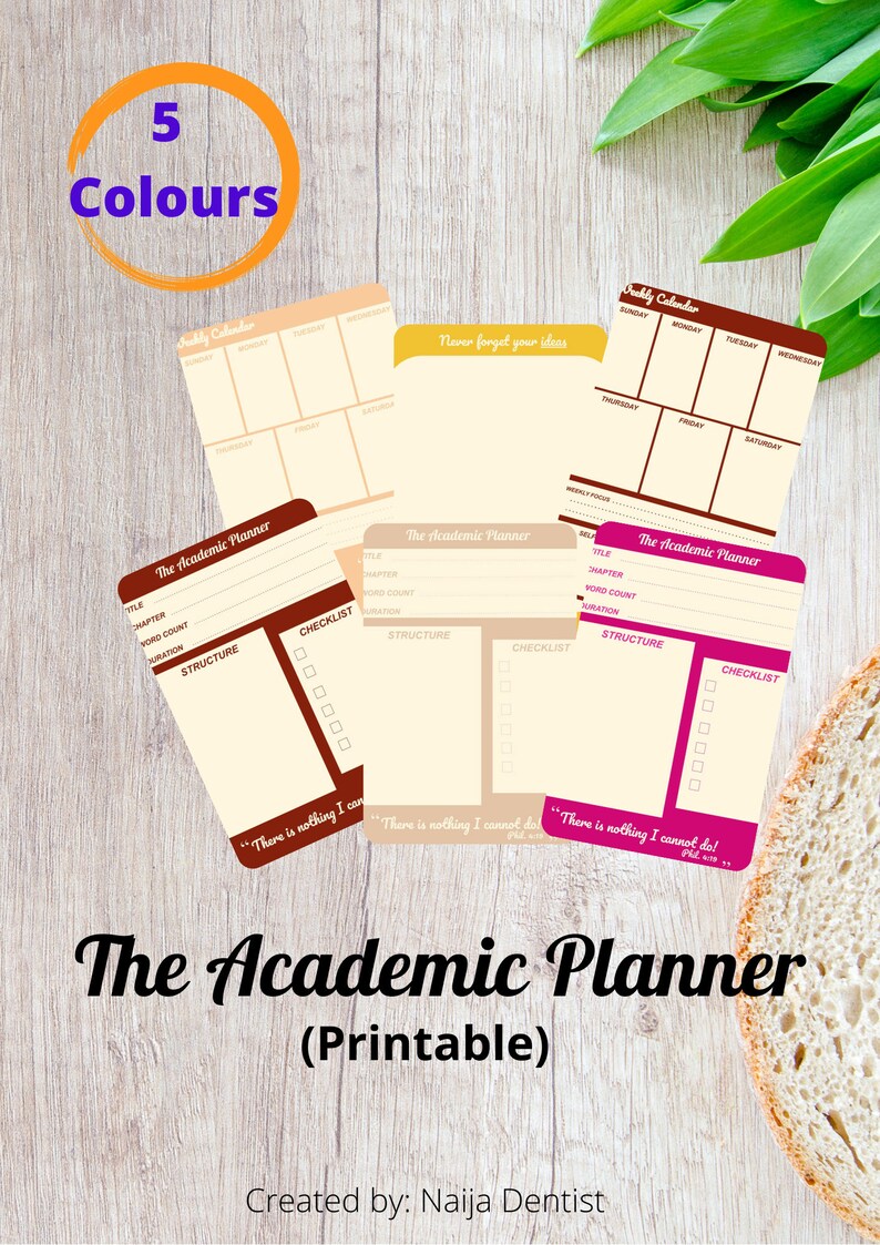 The Academic Planner (printable) - Etsy