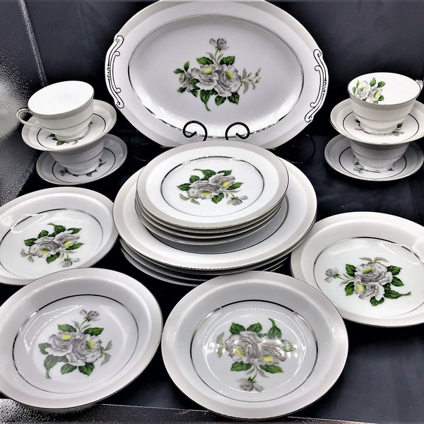 Rose Pattern China - Etsy