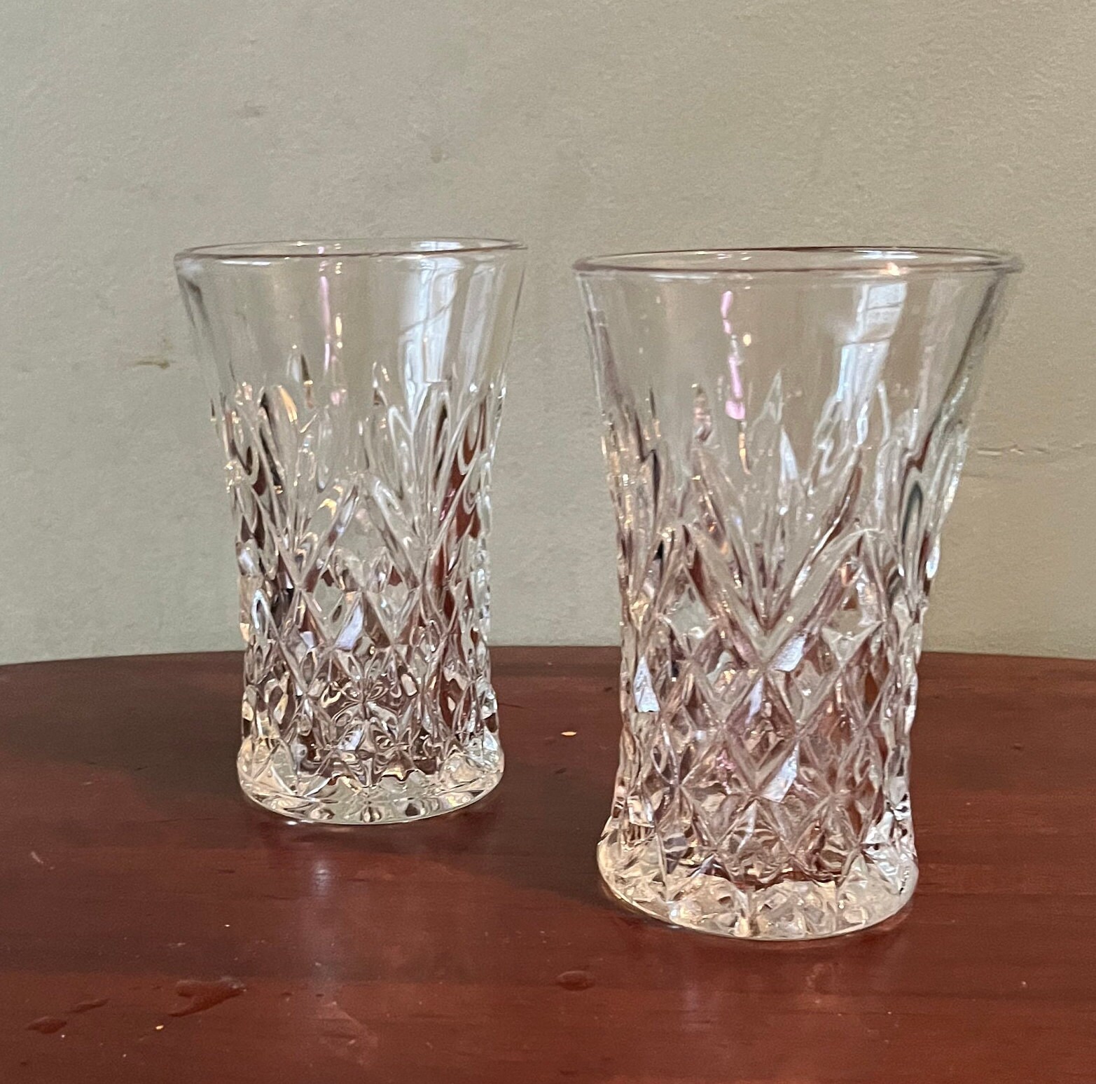 Double Old Fashion Bourbon Glasses. Pineapple and Diamond - Etsy