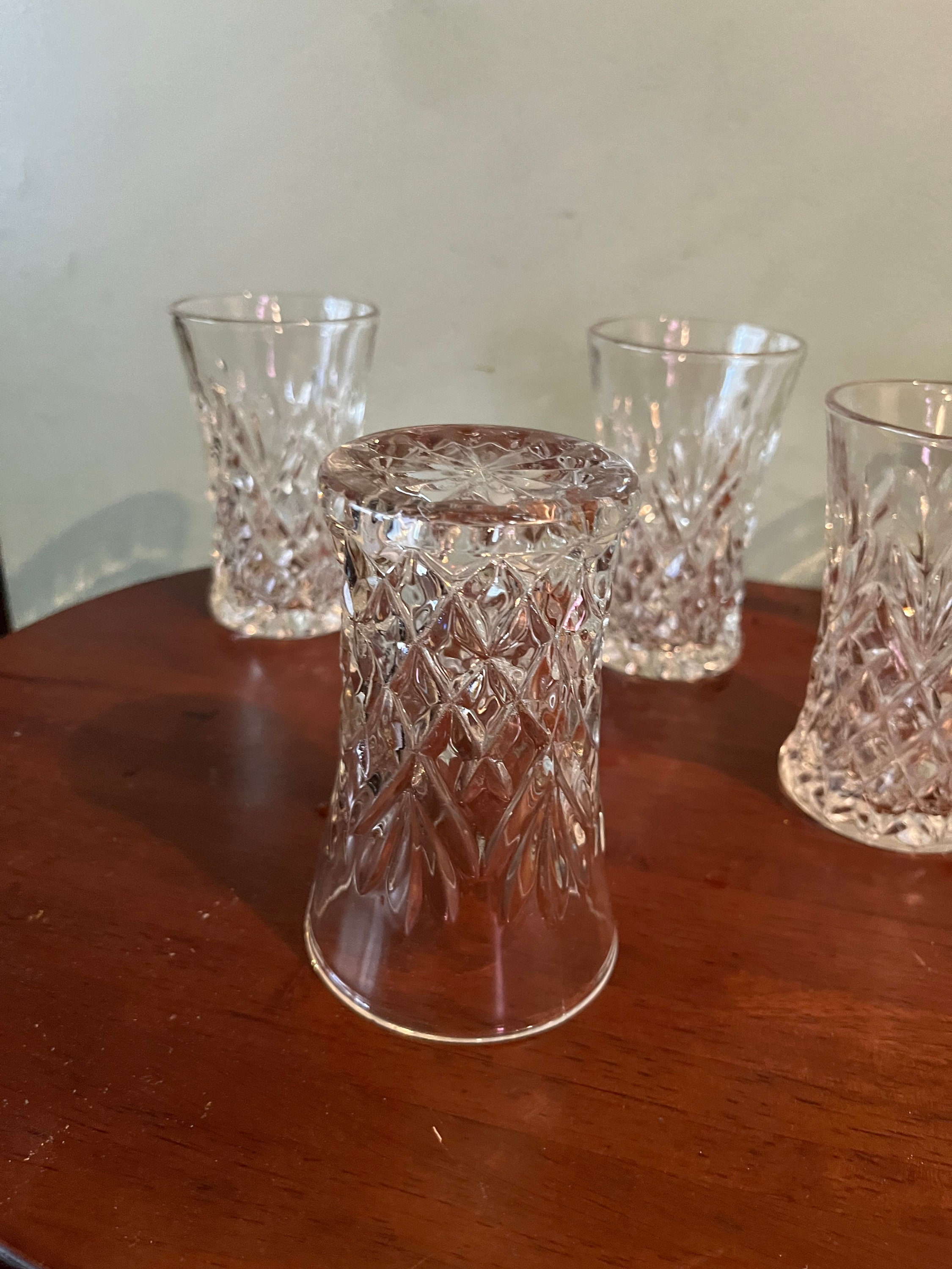 Double Old Fashion Bourbon Glasses. Pineapple and Diamond - Etsy
