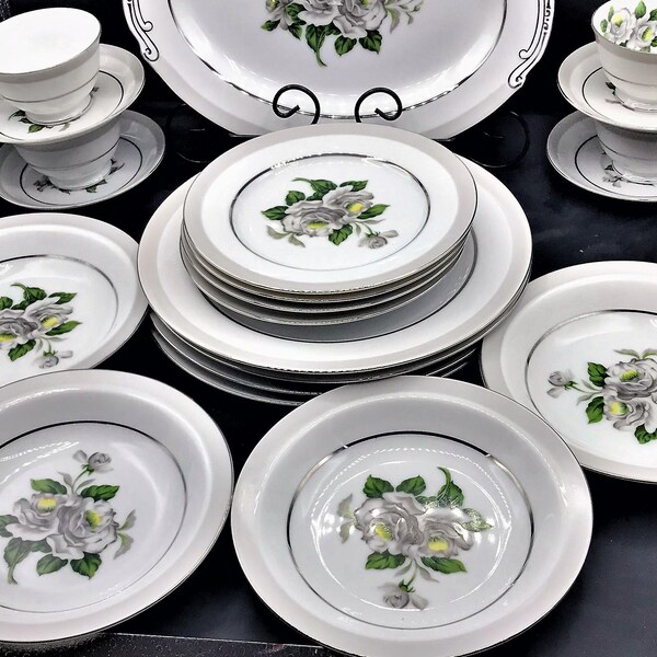 Rose Pattern China - Etsy