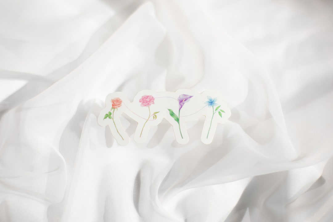 BTS Love Yourself Flower Sticker - Etsy