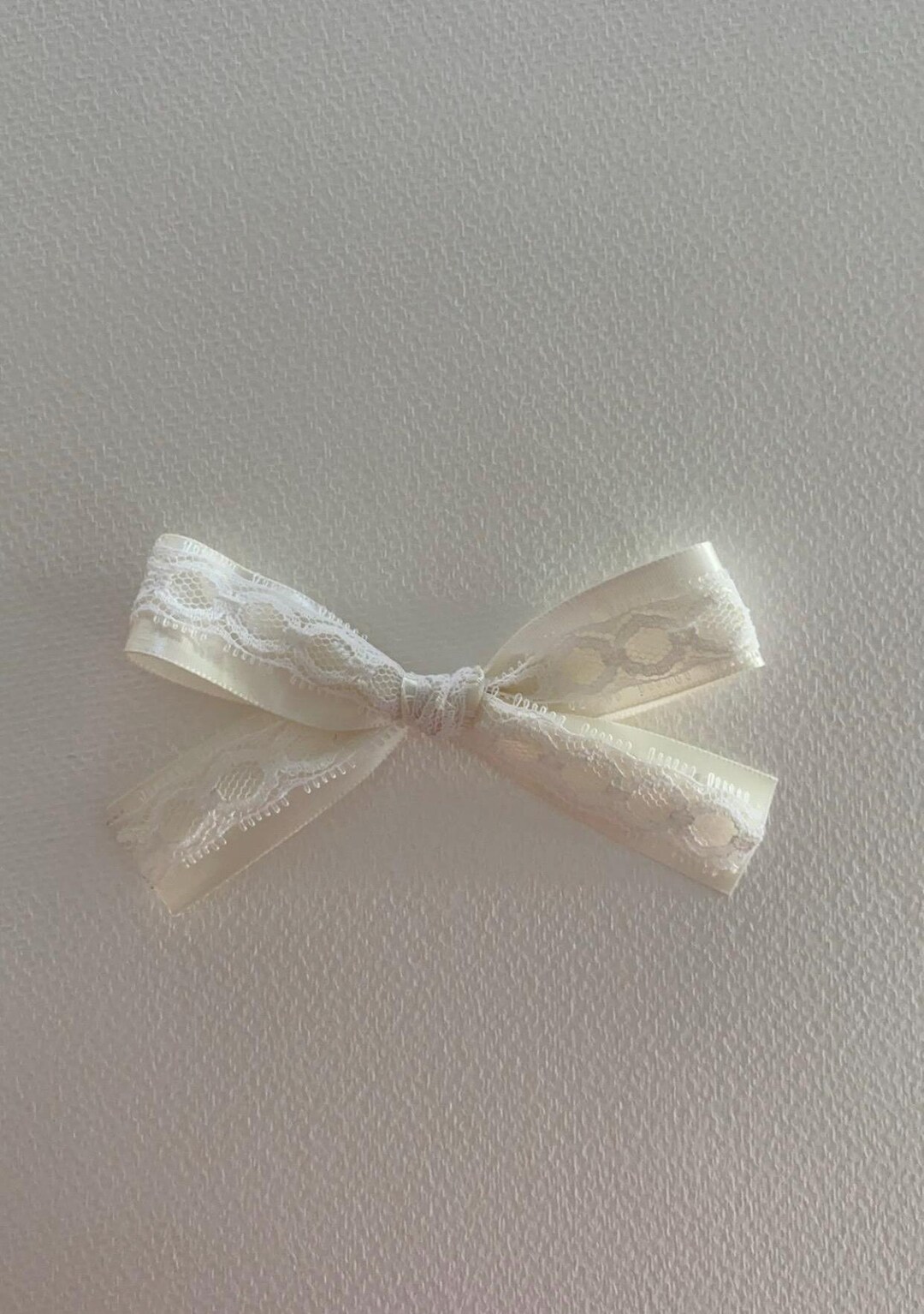 Lace Trim Baby Bow: 4 Inch Nylon Headband or Clip - Etsy
