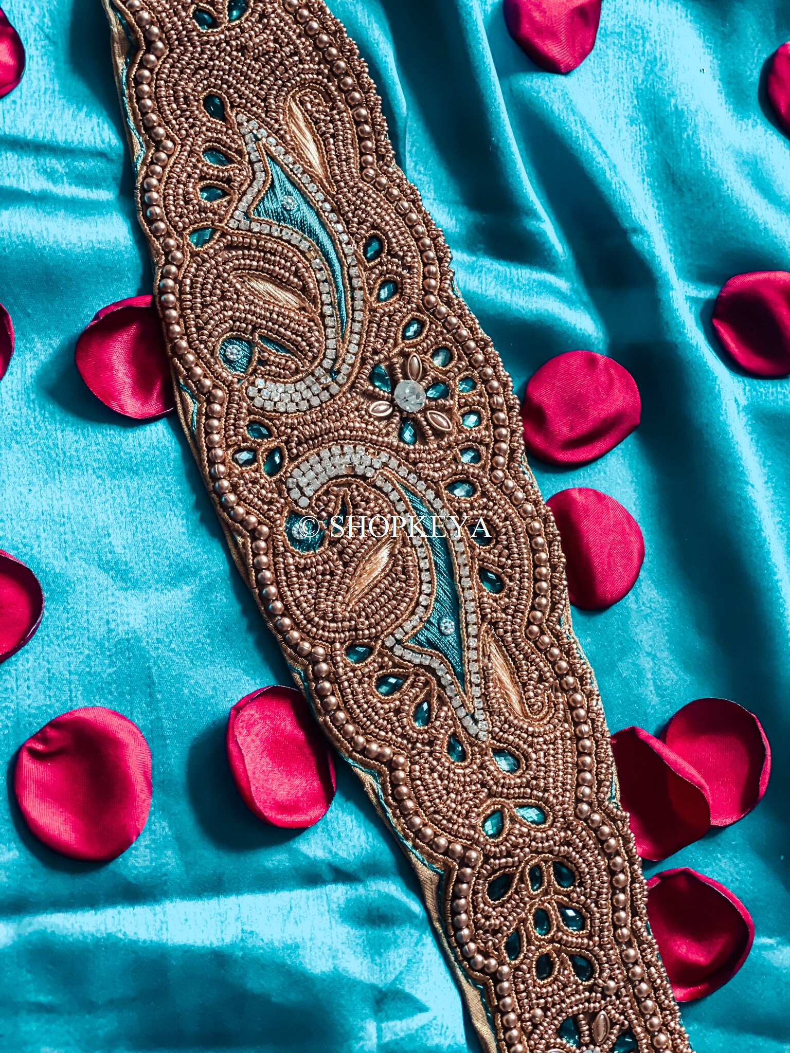 Traditional Indian Grand Kundan Stone-work Waist Belt Waist Belt Cloth ...