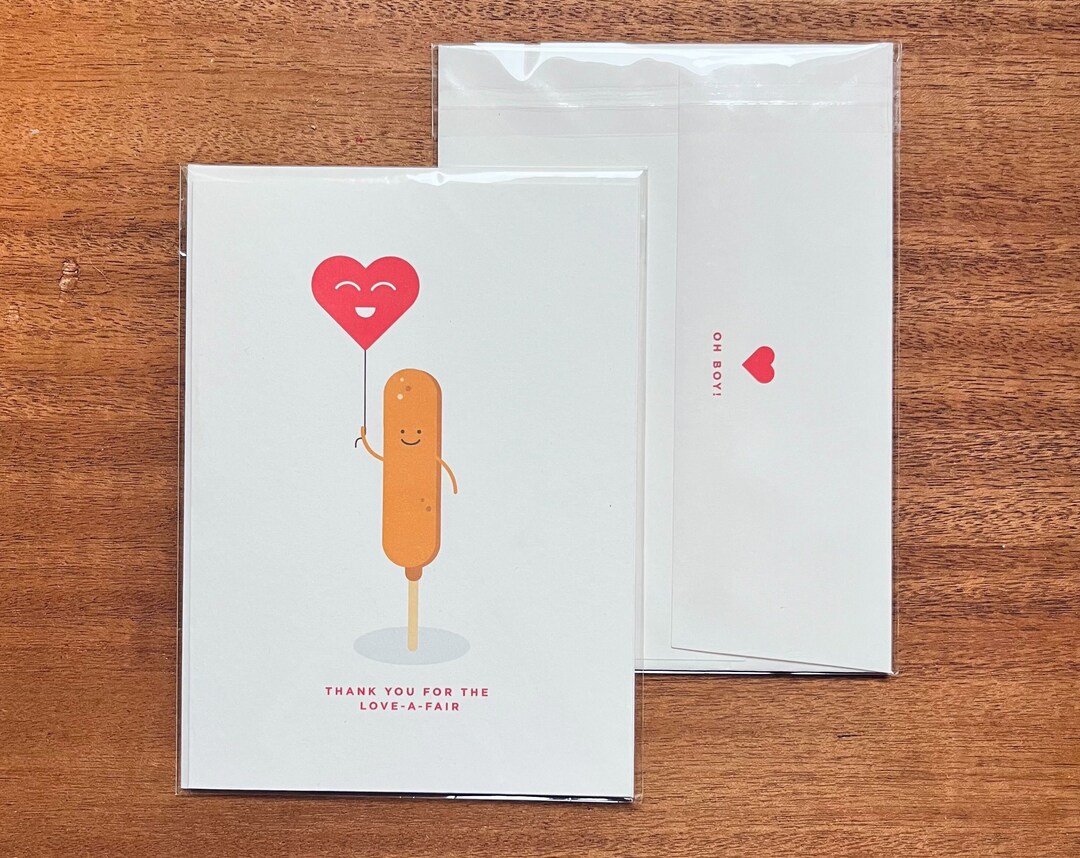 Thank You for the Love A Fair Card - Etsy