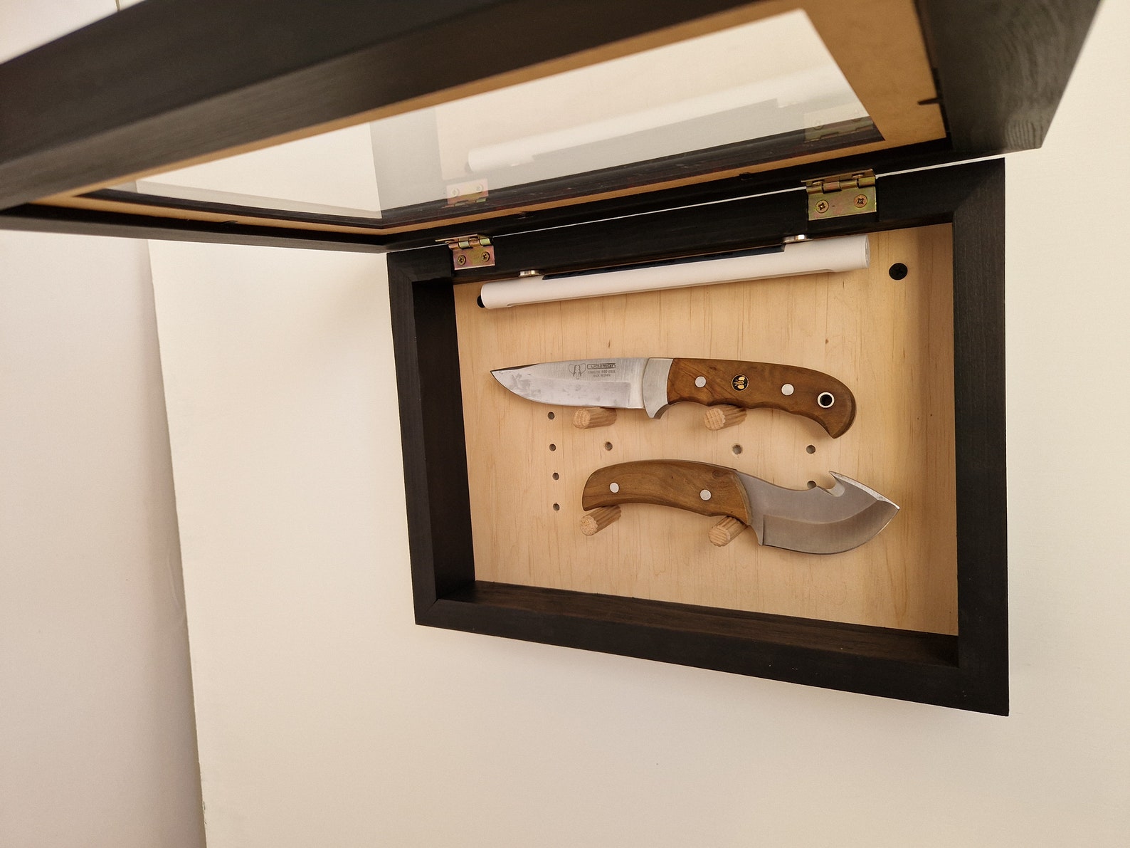 Knife Display Case With Led Light Wall Cabinet Knife Display - Etsy