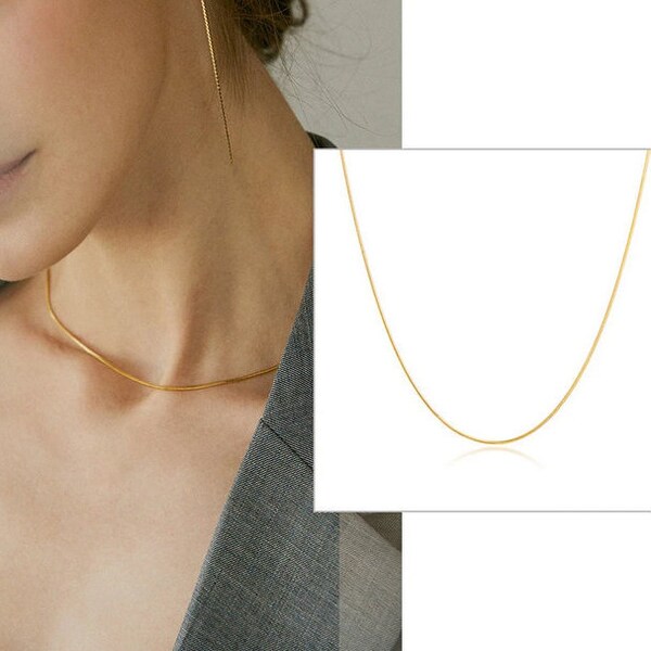 Thin Necklace - Etsy