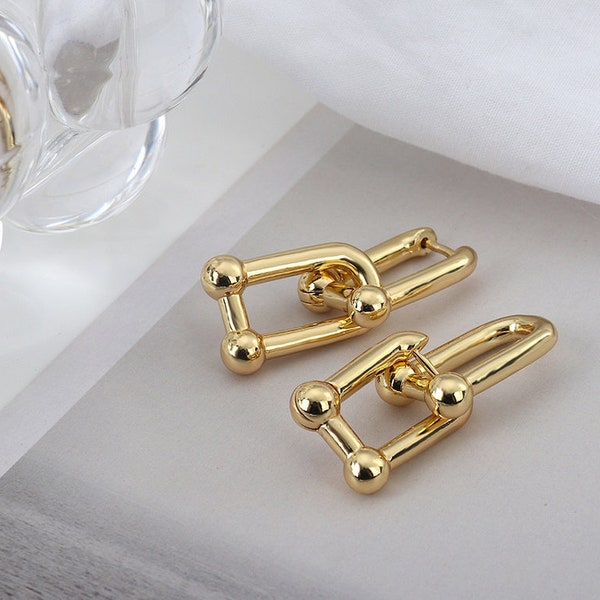 Gold Lock and Chain - Etsy