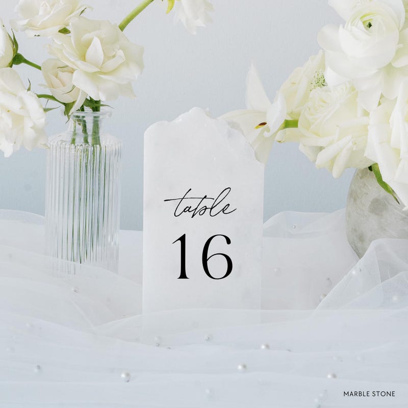 Stone Table Numbers - Etsy