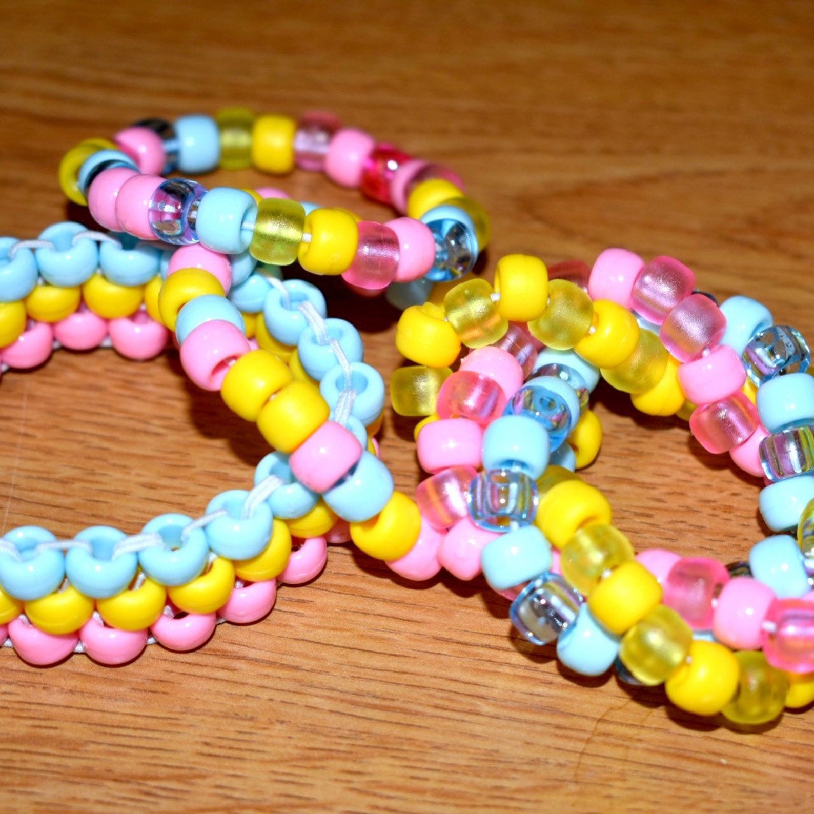 Pansexual Pride Kandi Cuff Set Scenecore LGBTQ Pride Kandi - Etsy