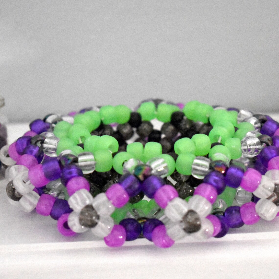 Epic Kandi Disc Cuff Neon Scenecore Kandi Bracelet Ravewear | Etsy