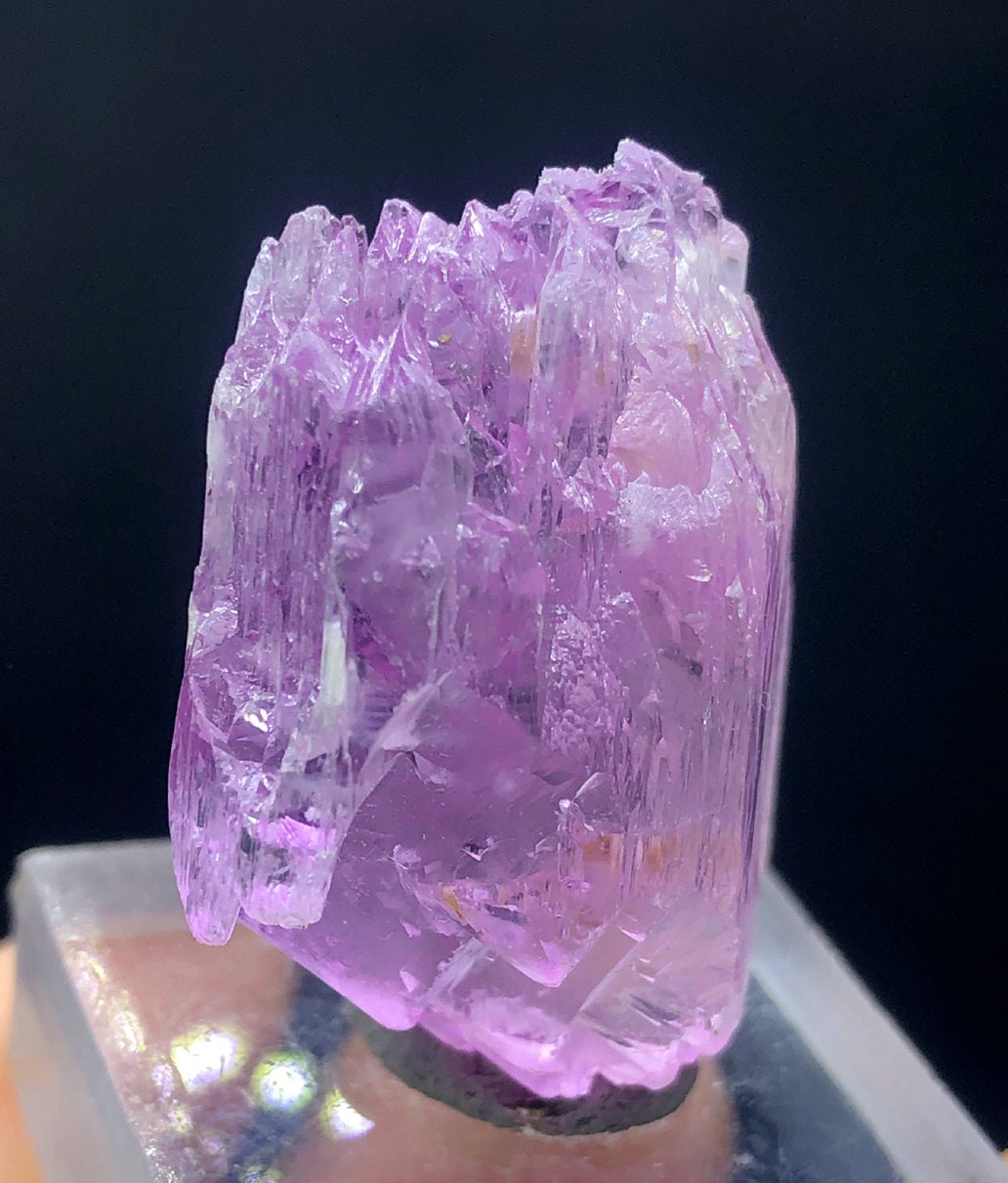 Mountain Shape Kunzite Crystal Pink Kunzite Kunzite Stone - Etsy