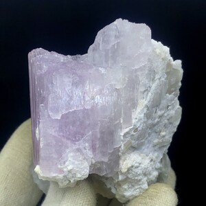 Pink Kunzite With Quartz Crystal, Natural Kunzite, Kunzite Stone ...