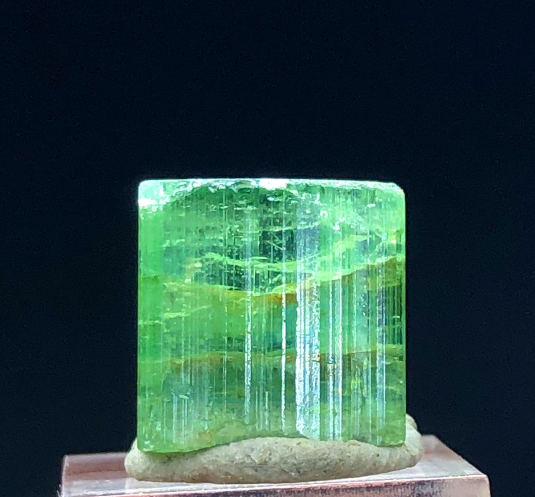 Natural Terminated Green Color Tourmaline Crystal, Toumaline Specimen ...
