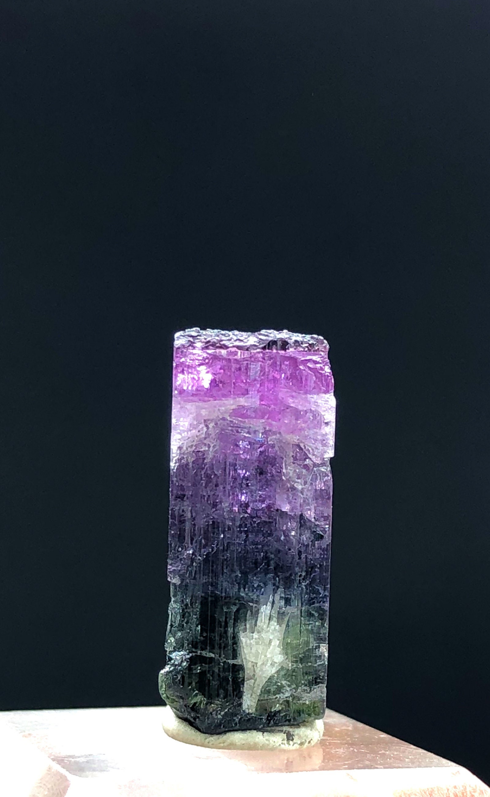 Natural Bicolor Terminated Tourmaline Crystal, Toumaline Specimen ...