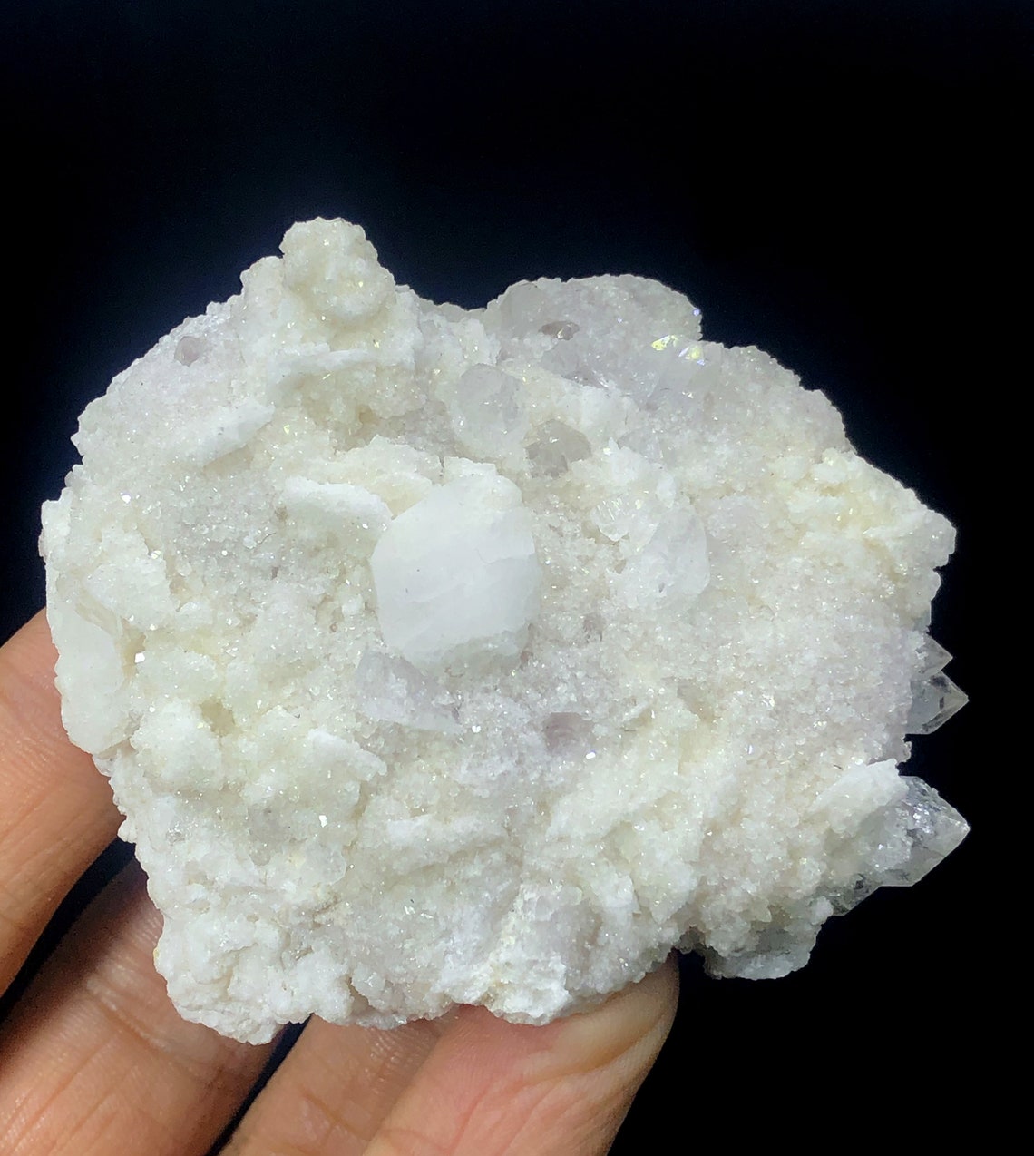 Rare Pollucite With Herderite, Quartz Crystal, Pollucite Specimen ...
