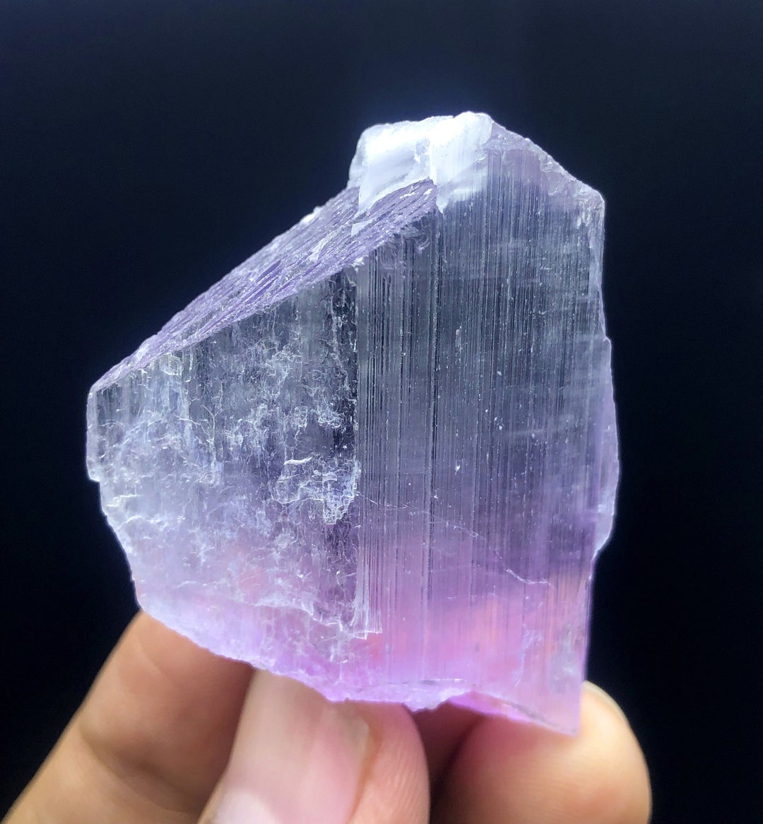 Terminated Bi Color Kunzite, Kunzite Crystal, Twin Kunzite, Raw Kunzite ...